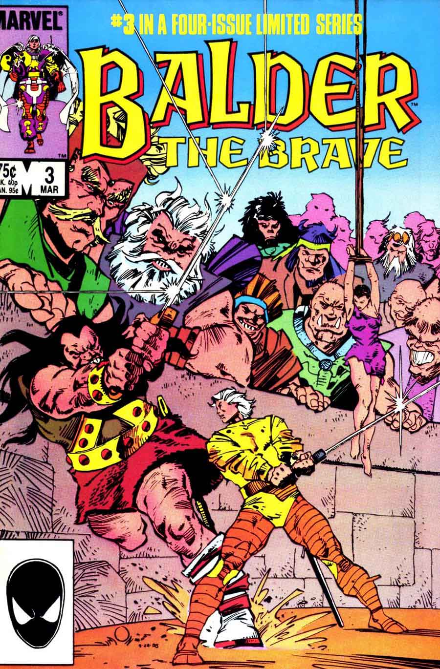 Marvel Comics of the 1980s: 1985 - Balder the Brave covers by Walt Simonson