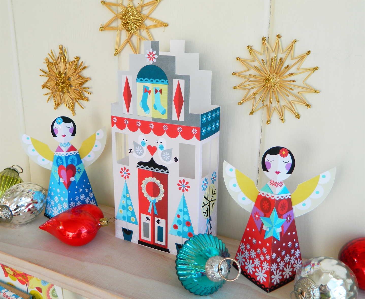 Ellen Giggenbach: printable Christmas Angels craft