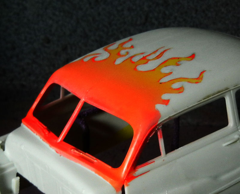 Model Car Builder Blog: 66 Nova--Flame On! Part Two!!