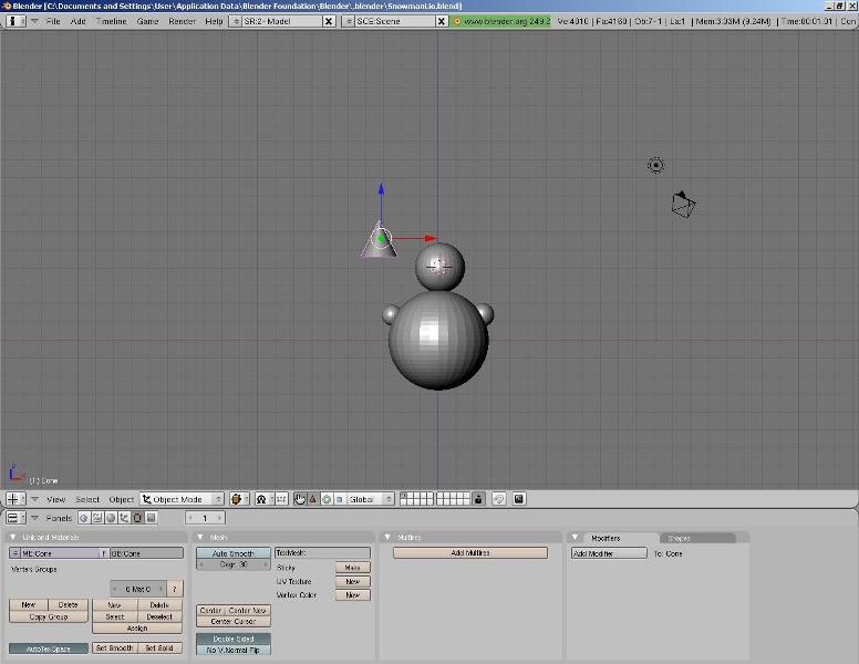 Уроци на фотошоп, GIMP, MS Office, Scratch, HTML&CSS: Snowman in blender tutorial / Снежен човек ...