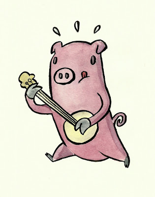 Dueling Banjo Pigs: Victor Martinez: Banjo Pig from Spain