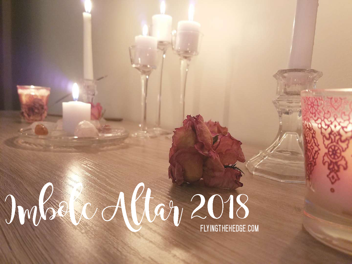 Flying the Hedge: Imbolc Altar 2018