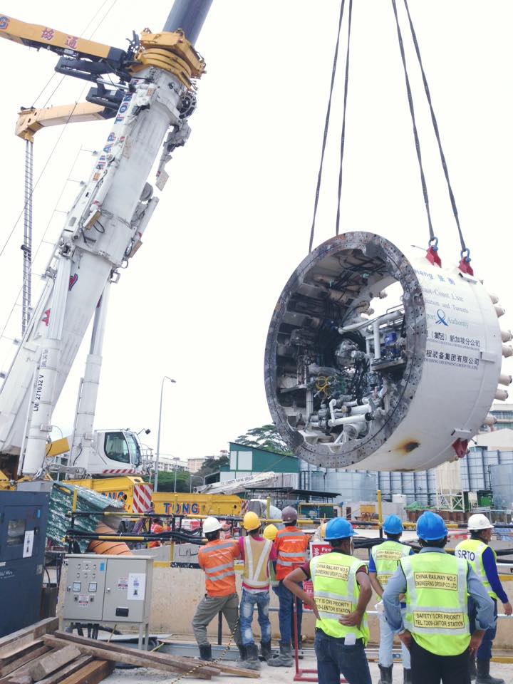 Thomson Line Construction: Lentor - TBM Assembly