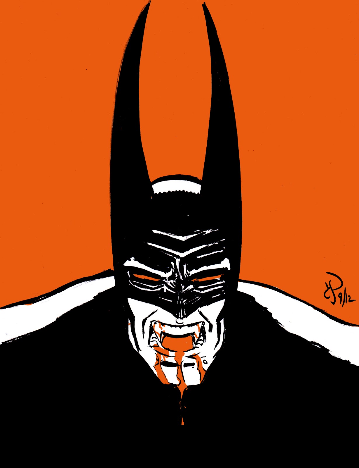 THE COMIC ART ALLIANCE: Red Rain Batman by Michael Powell