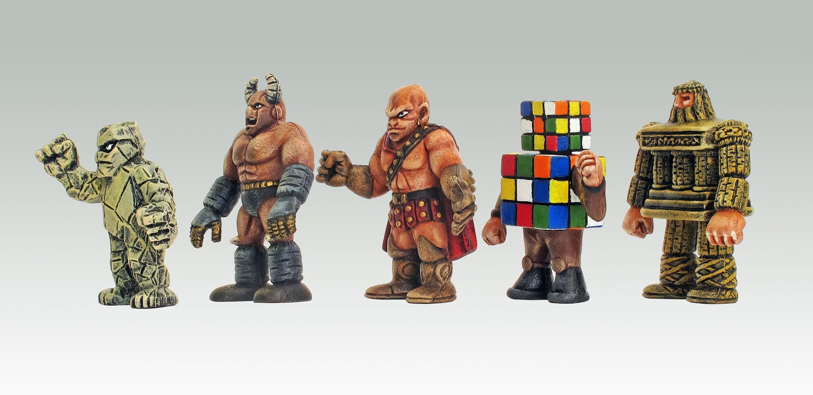 Mike's Painted Miniatures: M.U.S.C.L.E. figures