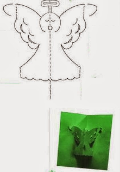 Óvodás Gyerekek: Karácsonyi és egyéb kirigami + sablon (könnyű)