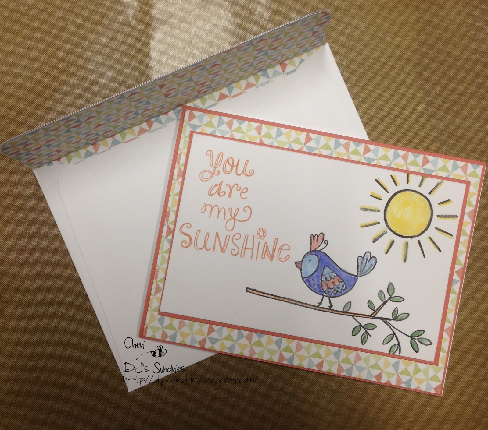 "You Are My Sunshine" Card