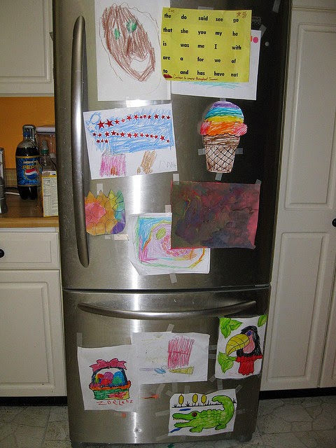 Barley Literate: A random thought about refrigerator art….
