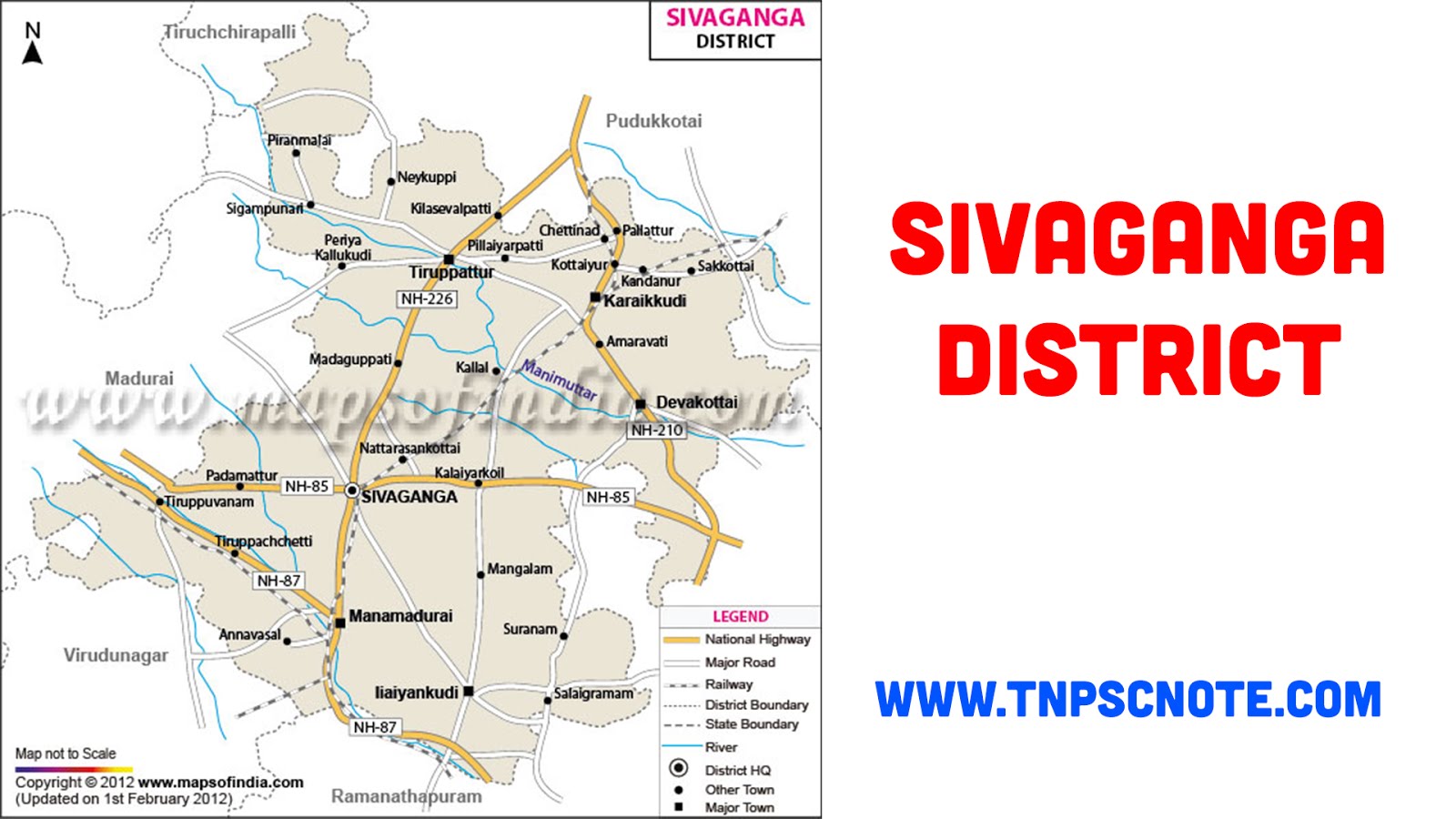 Sivaganga District Information, Boundaries and History from Shankar IAS ...