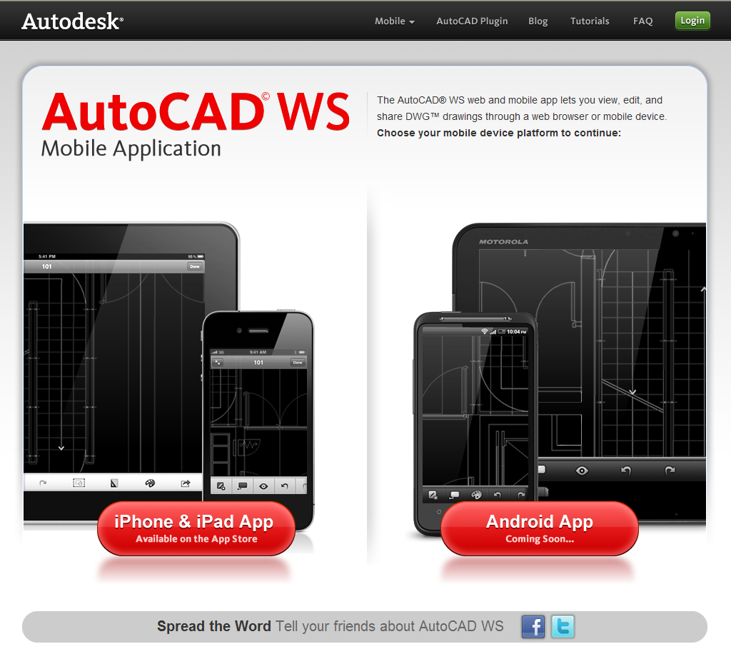 AutoCAD / AutoCAD LT NOTE..: AutoCAD WS Android App Coming Soon..