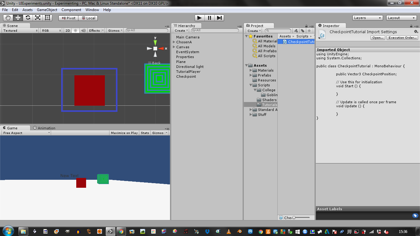 AnimMark: Unity C# Tutorial: Creating Checkpoints