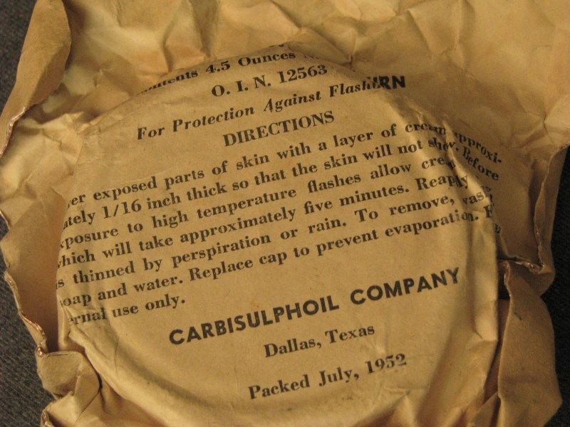 Marines In Forest Green: WWII Cream Protective Flashburn Iwo Jima Marines