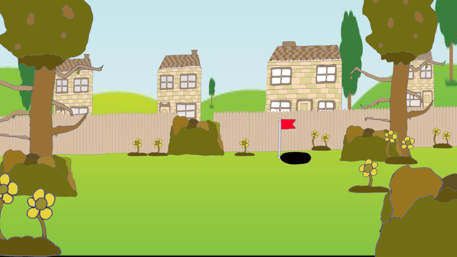 Christopher's Animation Blog: Gopher Golf: Background and Set Designs #2