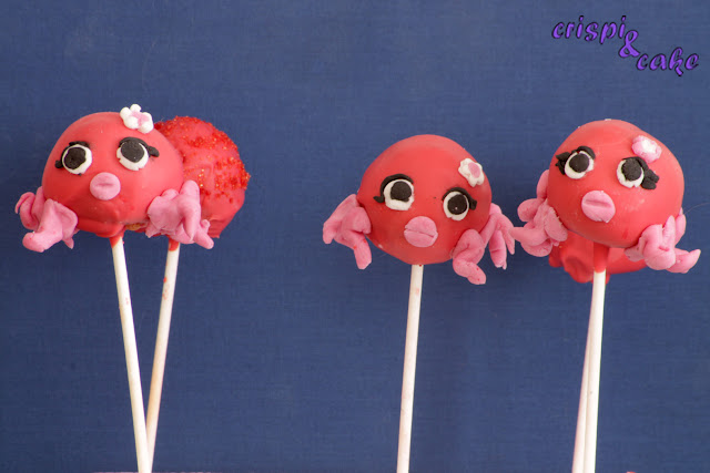 Crispi & Cake: Cakepops de pulpitos con crema queso de frambuesa