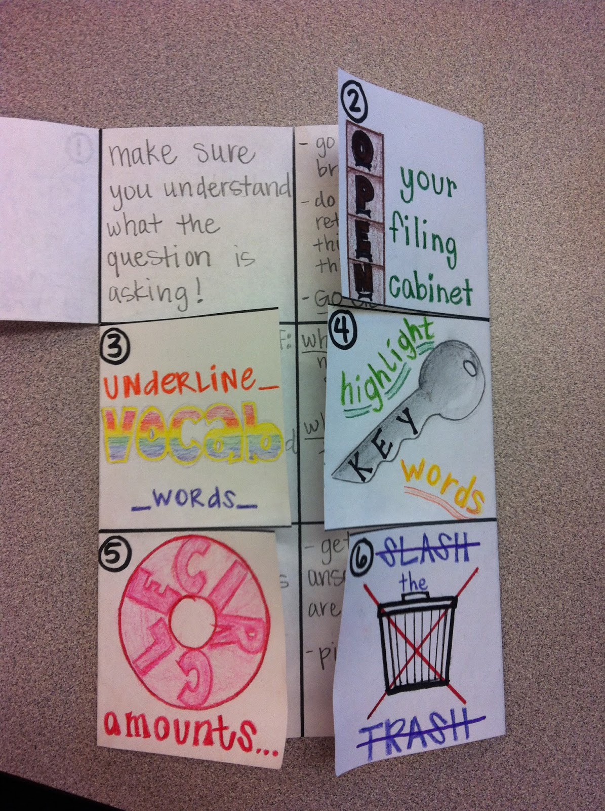 thesciencepirate: Test Taking Skills Foldable