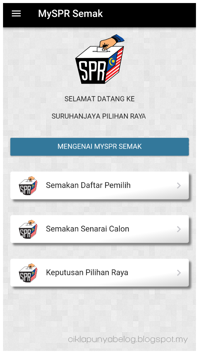 Jom semak lokasi undi dengan aplikasi MySPR SEMAK! - Nota Cikla