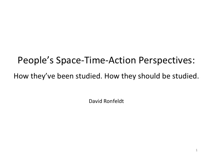Materials for Two Theories: TIMN and STA:C: 2017