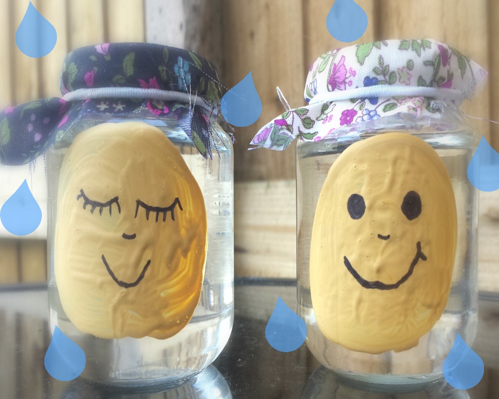DIY Rain Collector Jars {Kids Craft} - Whimsical Mumblings