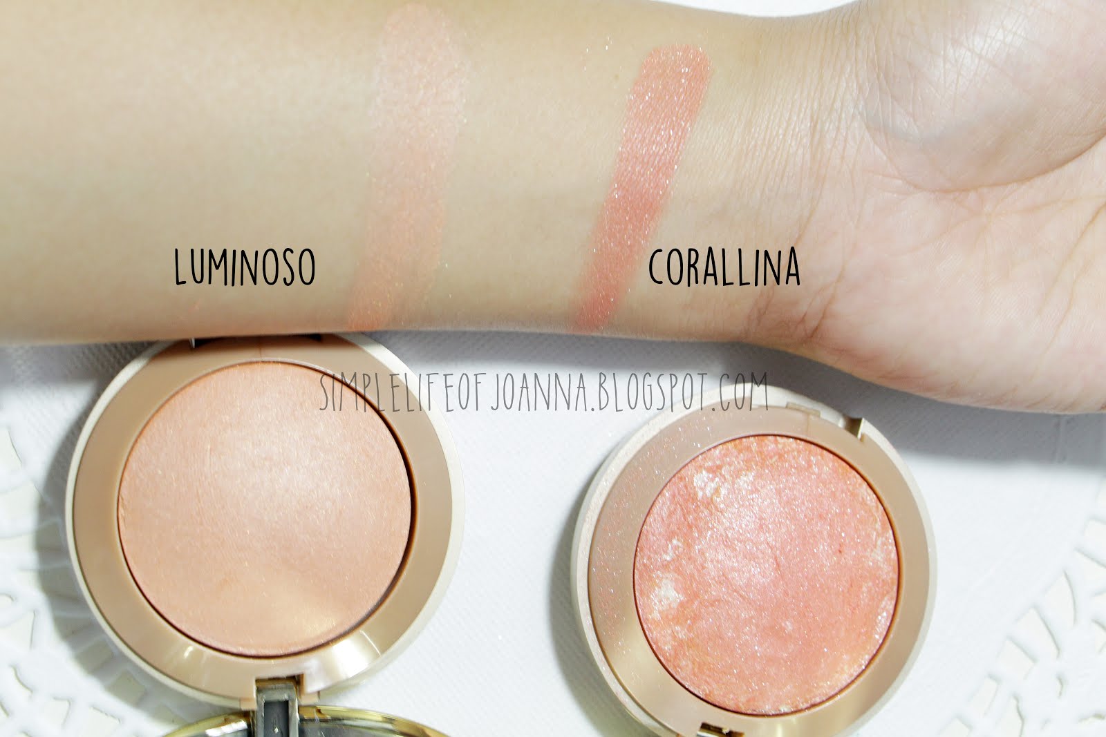 Milani Baked Blush | Luminoso & Corallina | Review & Swatch