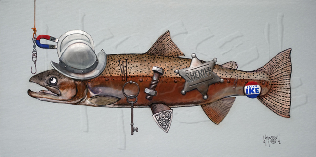 Larry Kassell Art Blog: Rusty Steelhead Attracted All Things Metal But ...
