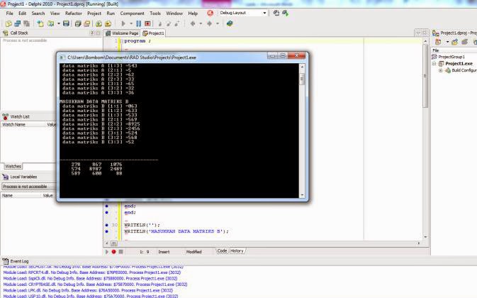 Larik Array Pada Delphi