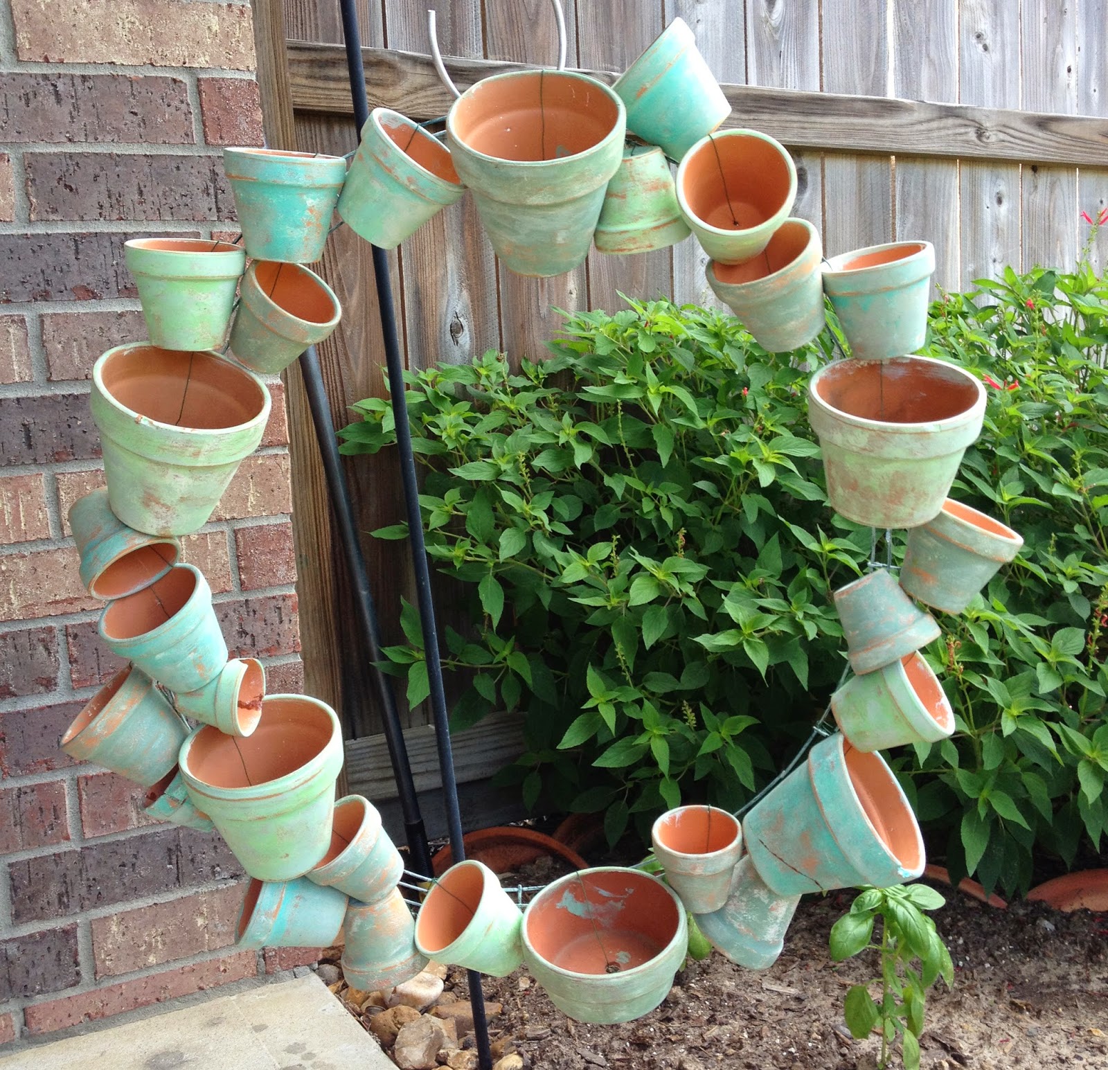 By the Way: Clay Pot Wreath + Succulents = Smile!