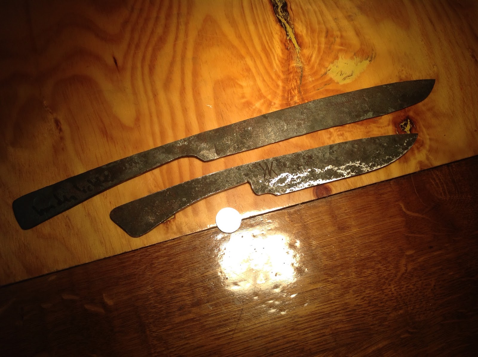 Kampman knives: Tim Lively inspired washtub forge