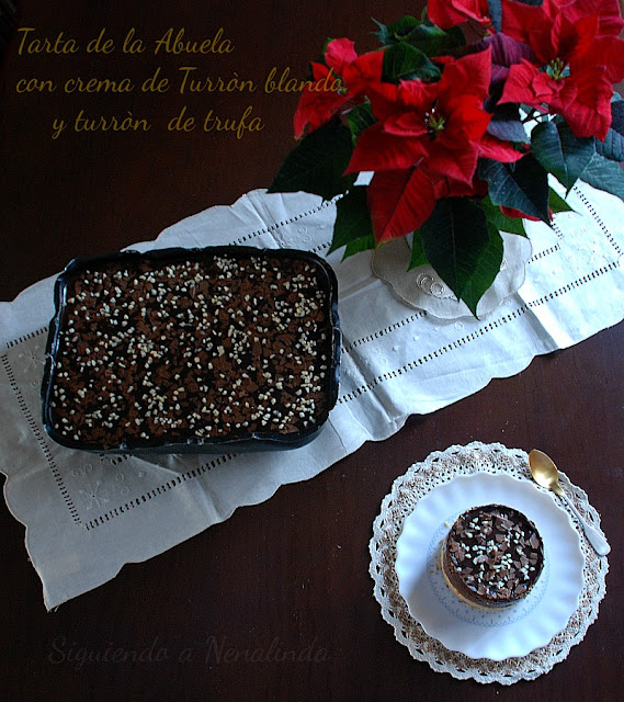 Siguiendo a Nenalinda: Tarta de la abuela con Crema de Turrón blando y ...