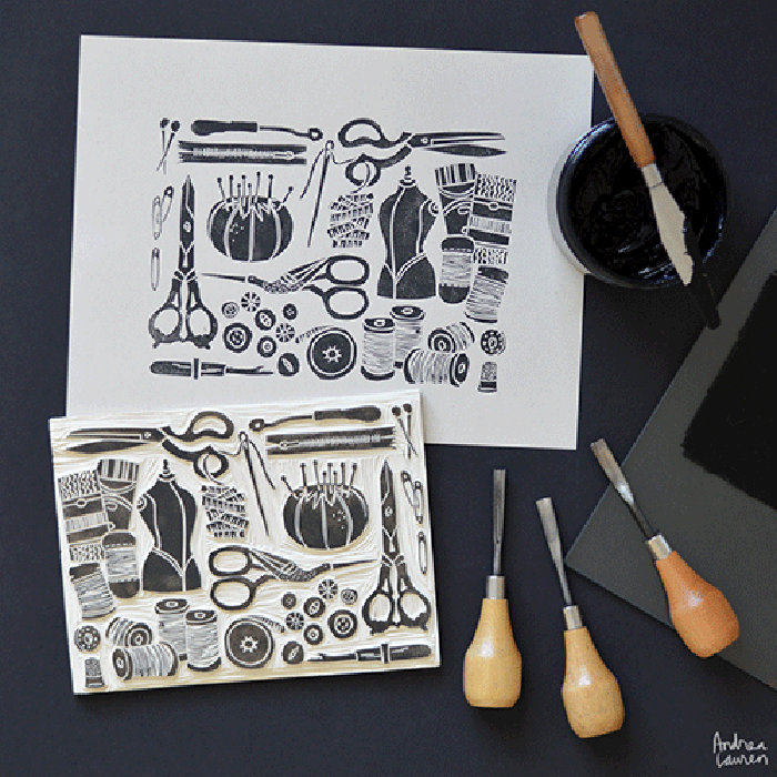 Ink Print Repeat by Andrea Lauren: July 2014