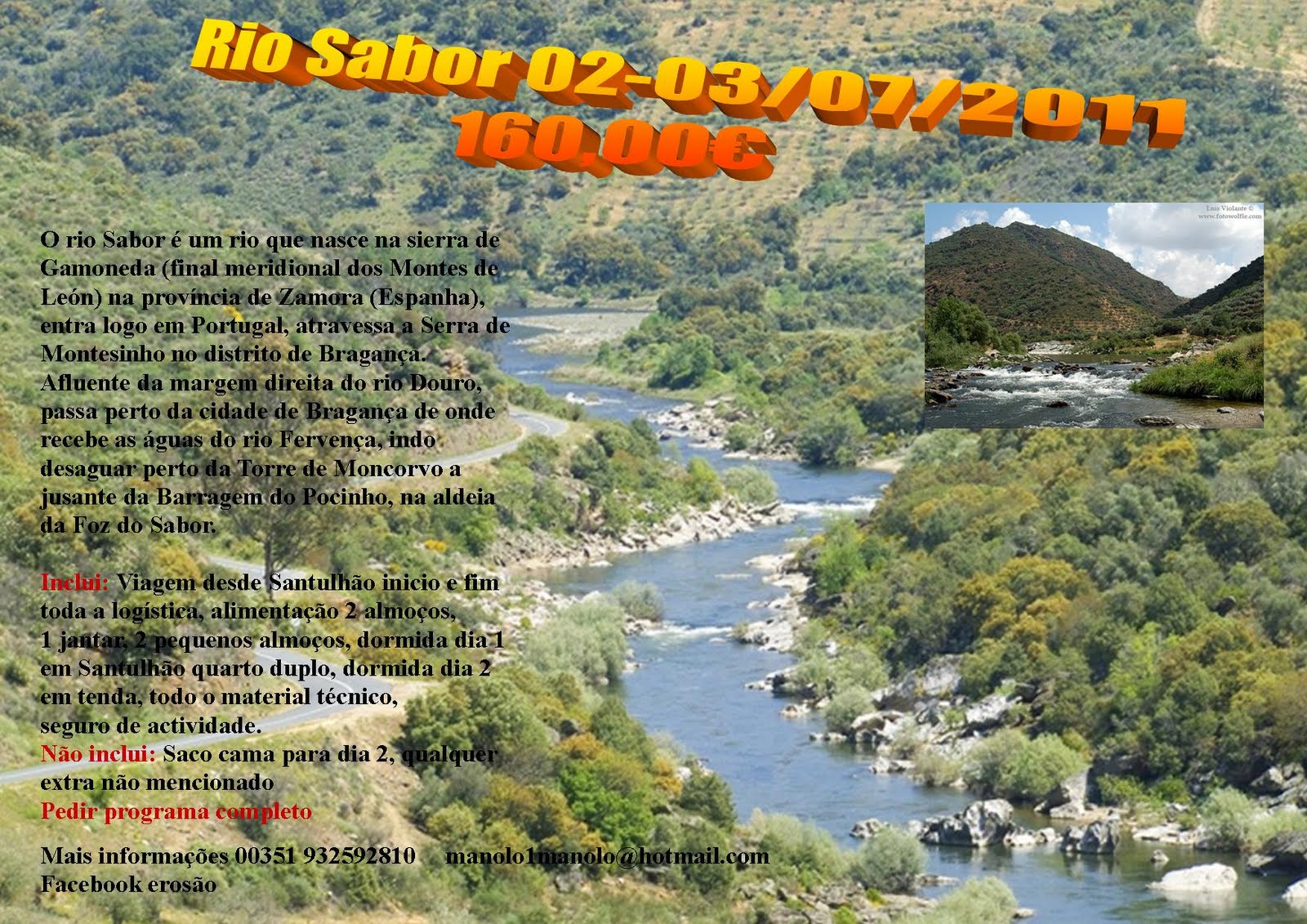 MEMÓRIAS...e outras coisas...: ACTIVIDADE-Descida do Rio Sabor em Canoa