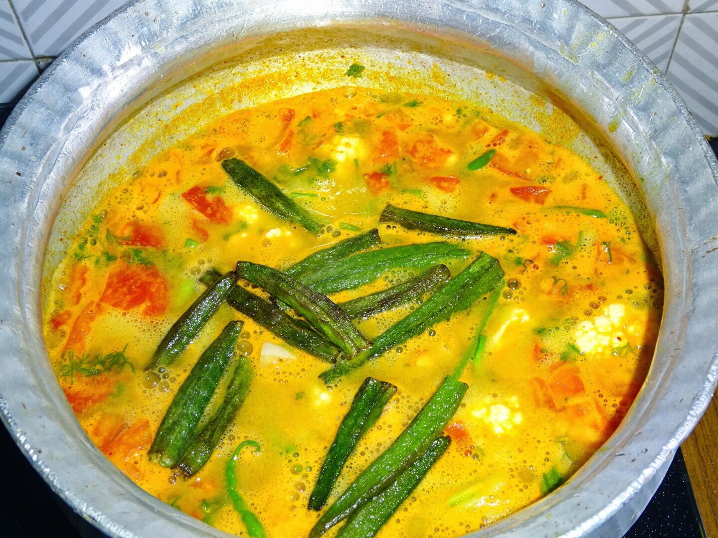 Veg Indian Good Food Recipes..: Sindhi Kadhi ( Mixed Vegetables cooked ...