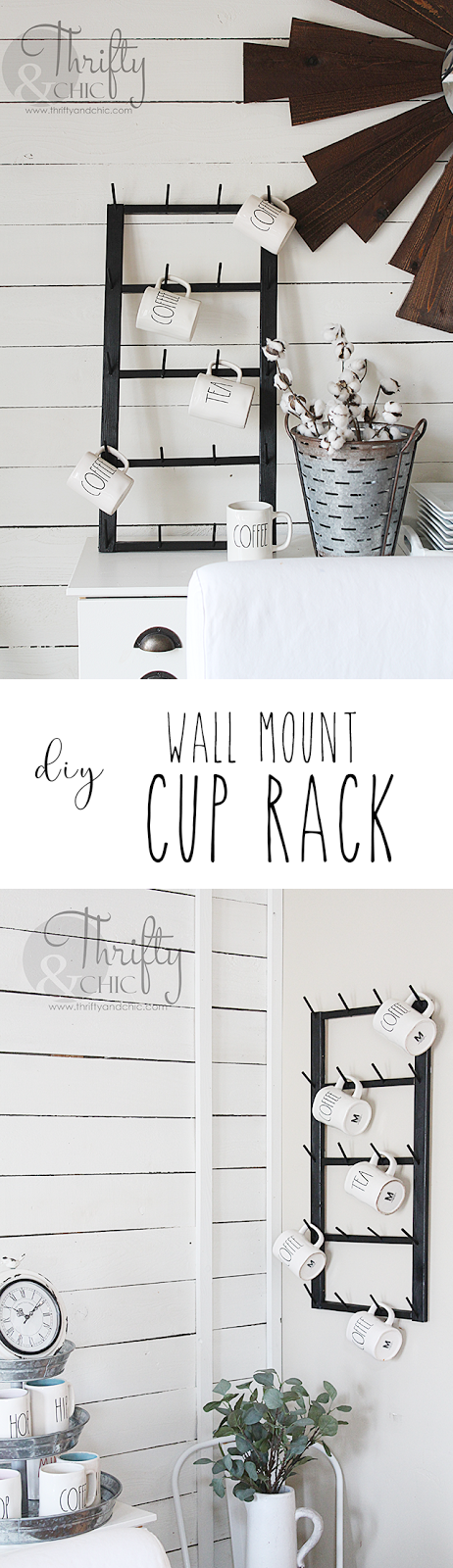 DIY Coffee Cup Display Rack | DIY DECOR ROOM