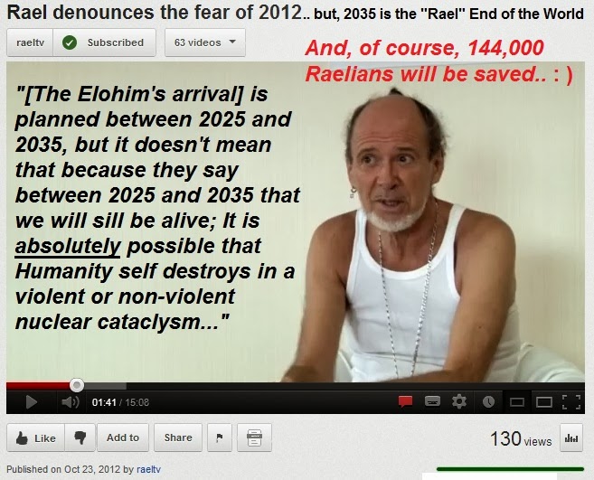 Raelian "TRUTH": 144,000: The Arrival vs. the End of the World