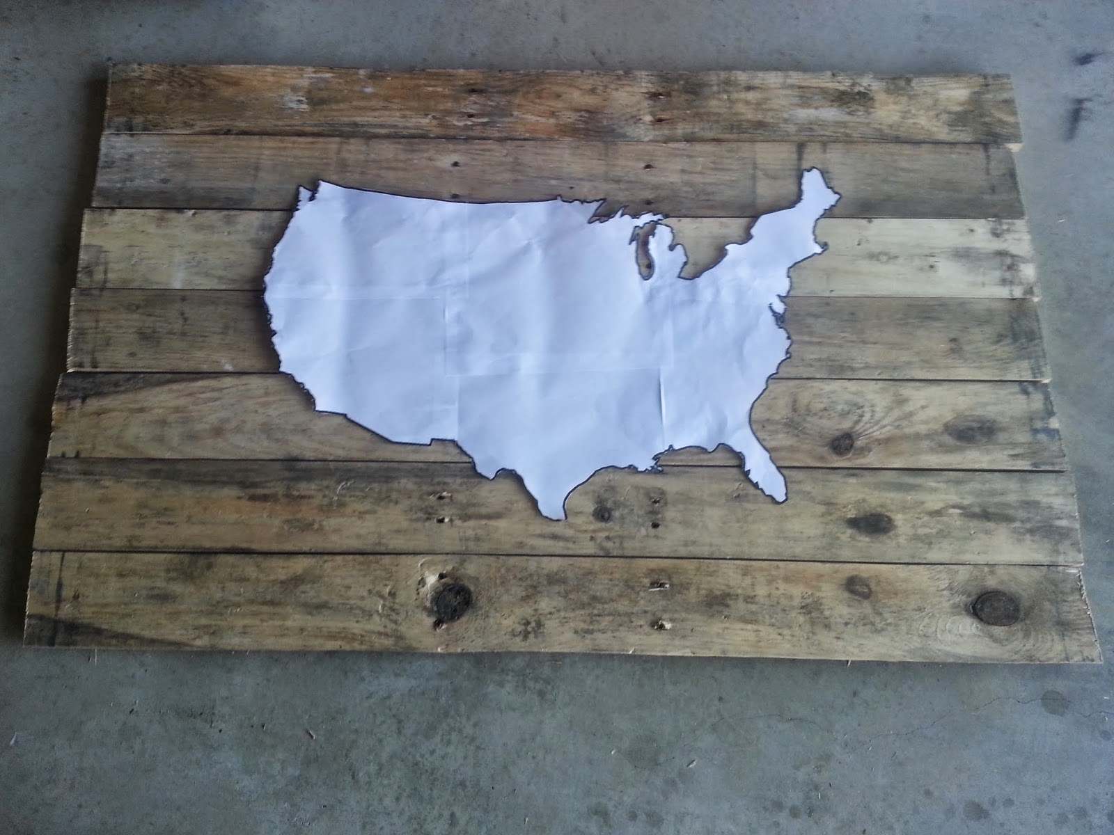 DomestiKated101: DIY Pallet Map of the USA!