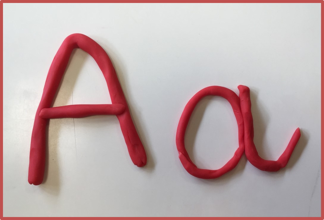 adolescentes Establecer Contribución letras con plastilina presentar no ...