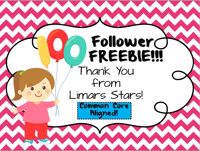 100 Follower FREEBIE!!! | Mrs. Limar's Stars!