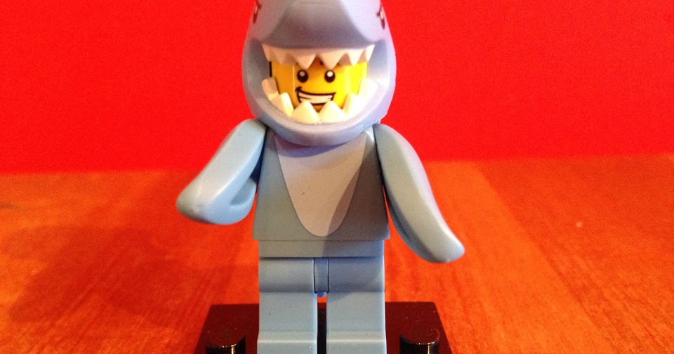 Fully Jointed Play Figures: Lego Minifigures Series Shark Suit Guy