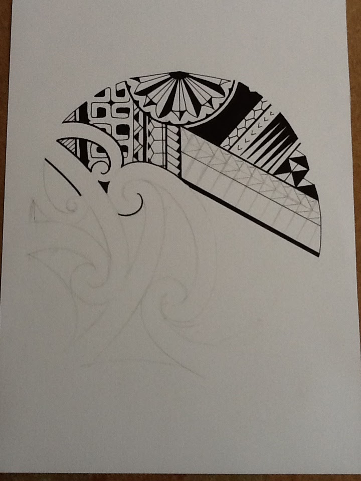 sama tattoo: Shouldercap tattoo in Samoan Maori patterns