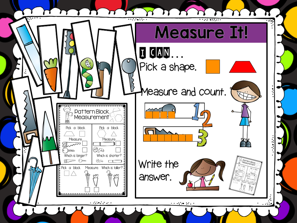 KinderGals: Easy Ways to Use Pattern Blocks to Teach ALL the Math Standards