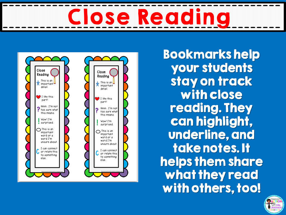 Primary Powers: Close Reading Freebie