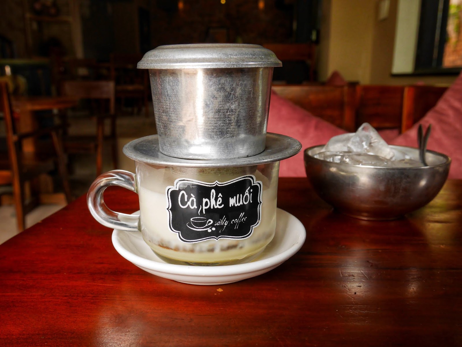 Amazing Salt Coffee in The Imperial City, Hue, Vietnam