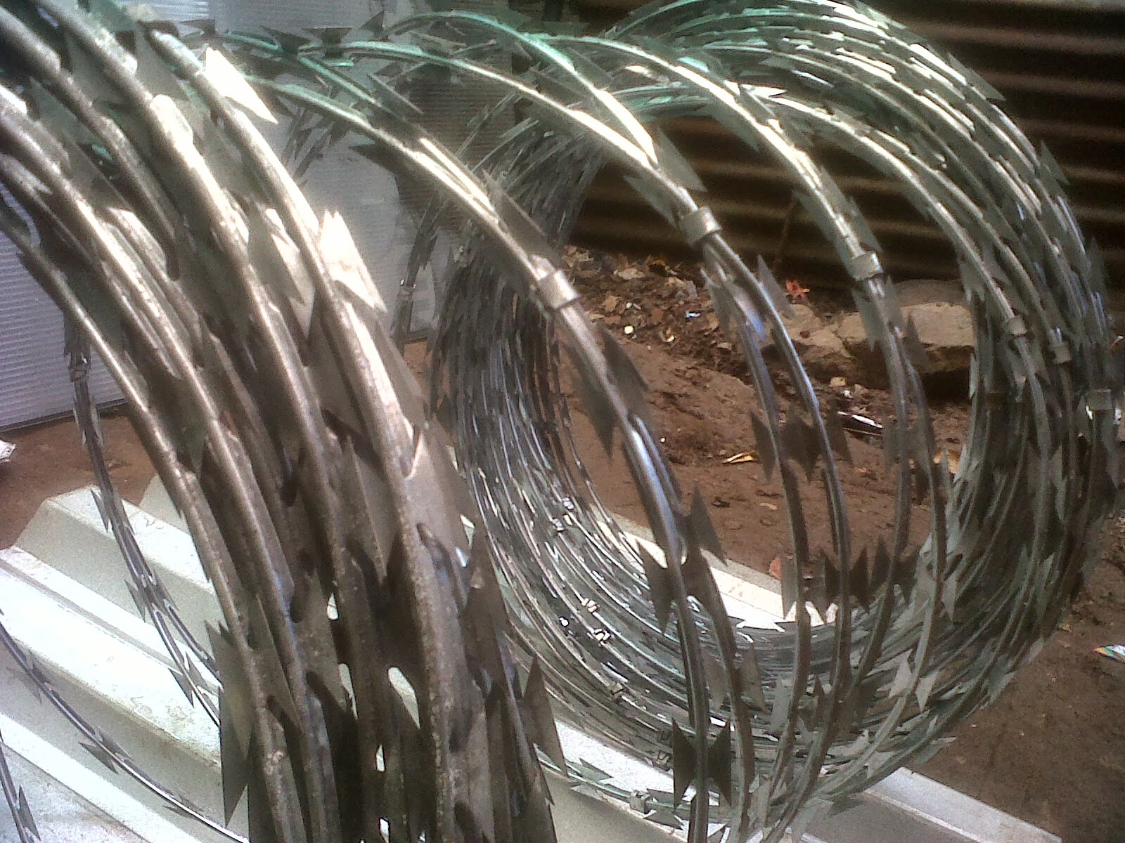 BAJA MANDIRI: jual kawat duri silet, razor wire, kawat duri biasa ...