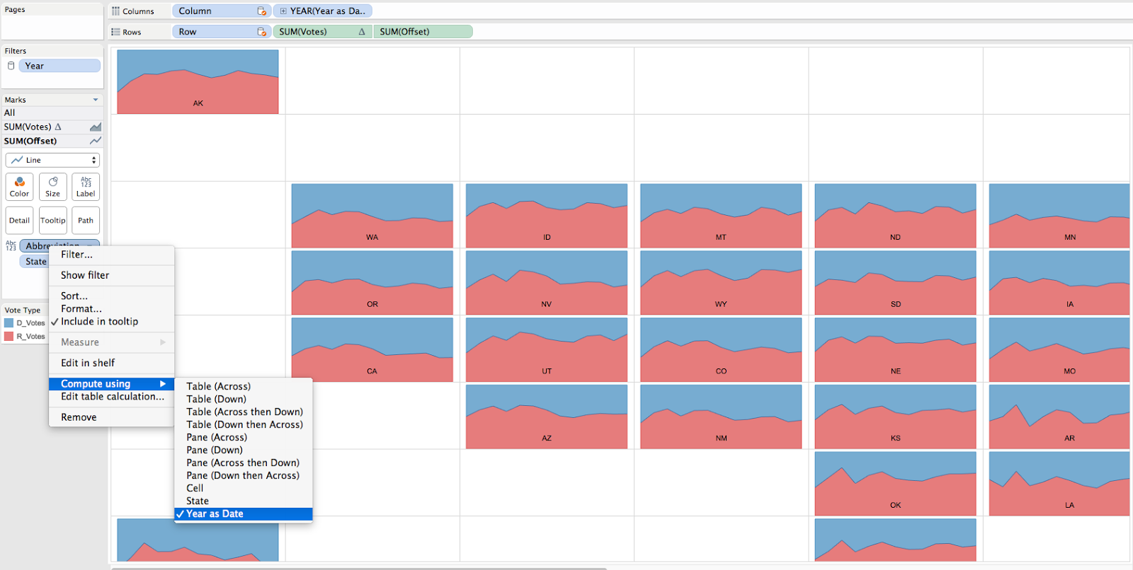 How To: Small Multiple Tile Map in Tableau | Sir Viz-a-Lot