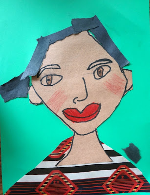 The Talking Walls: First Grade Self Portraits