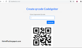 cara menggunakan qrcode CodeIgniter terbaru