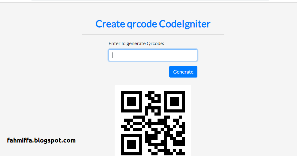 cara menggunakan qrcode CodeIgniter terbaru