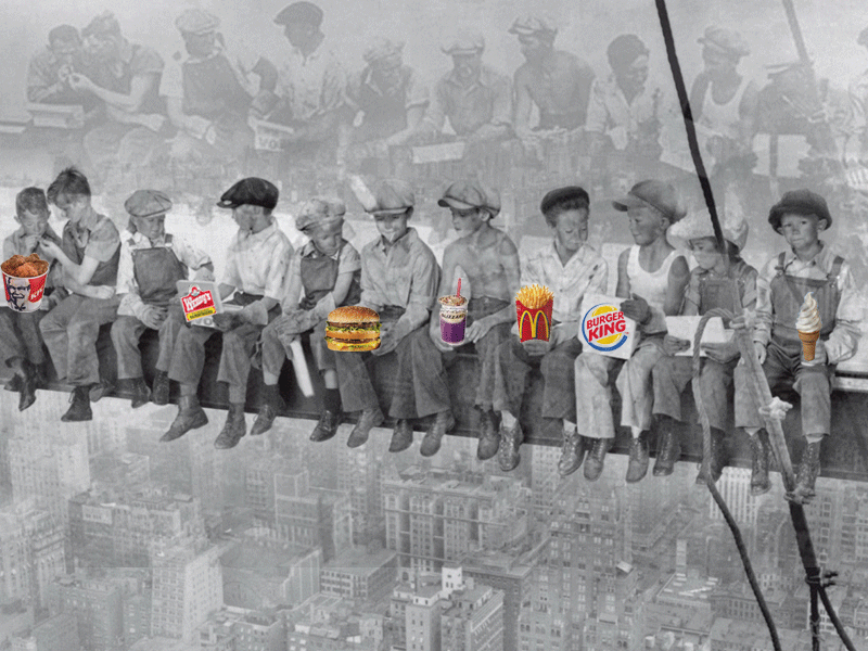 Wallpapers Photo Art: Lunch Atop a Skyscraper, 1932 Poster, Eating ...