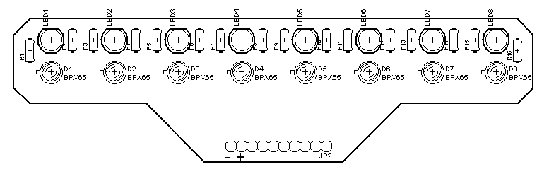 Rangkaian Sensor Robot Line Follower/LF 8 Array - WandaShare