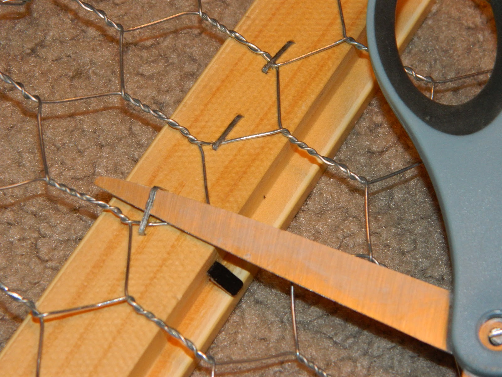 Polka-Dotty Place: My 1st Project with Chicken Wire