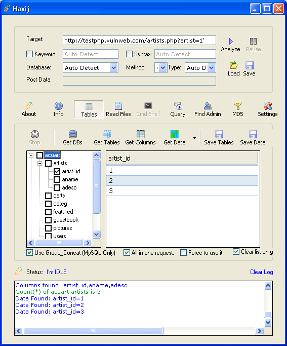 Sql Injections Exploits Easily With Havij 6755